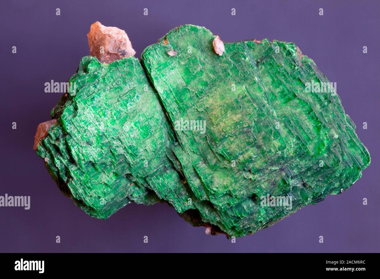 Torbernite. This radioactive uranium-bearing copper-phosphate mineral ...