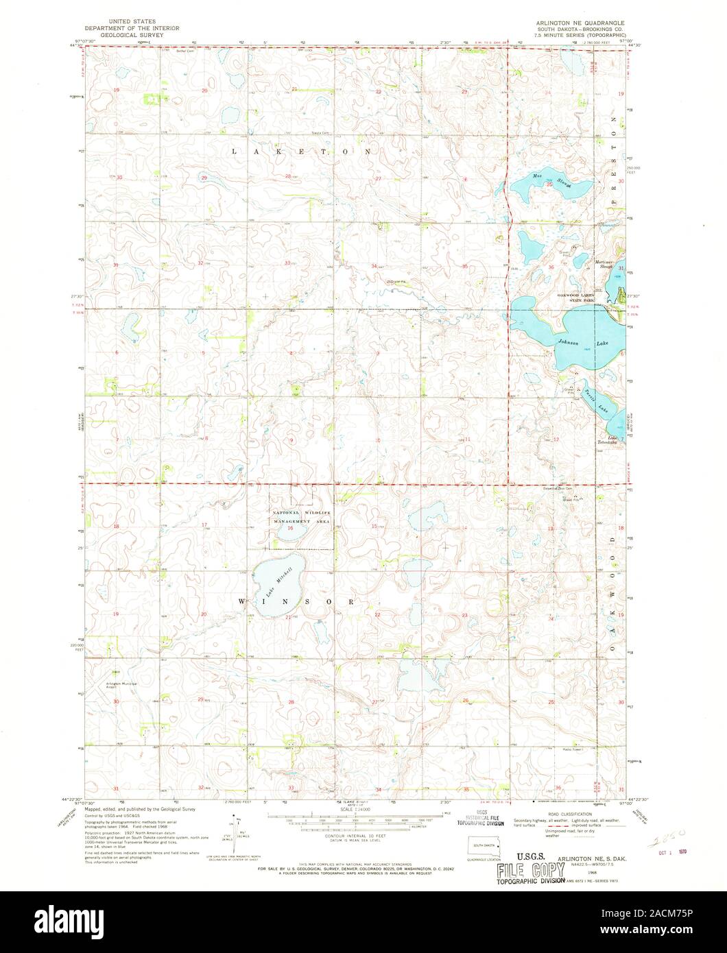 Map of arlington south dakota hi-res stock photography and images - Alamy