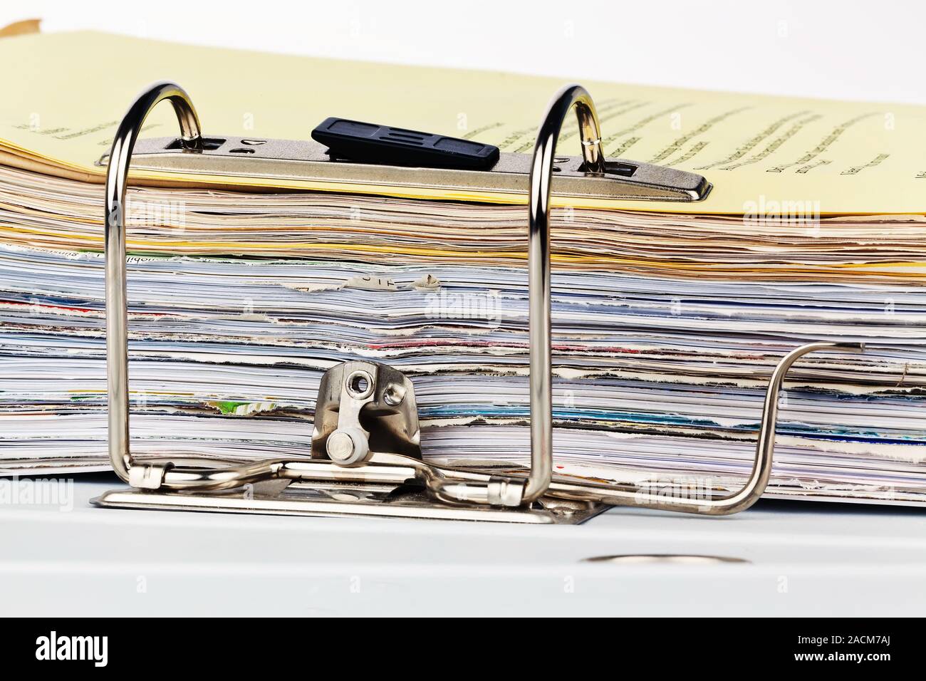 Files Folder with documents and papers Stock Photo - Alamy