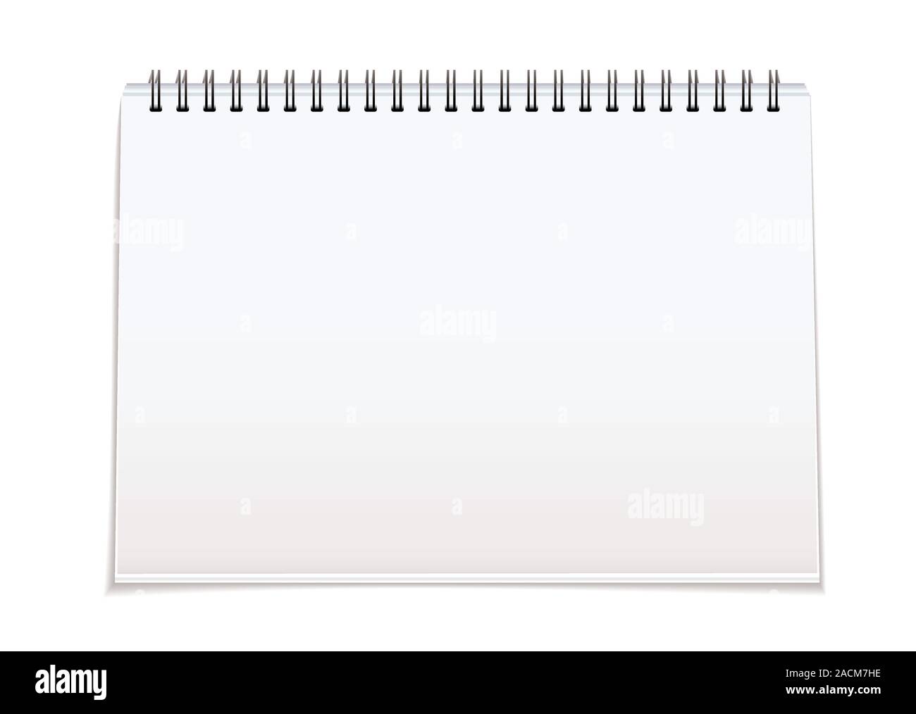 Spiral bound blank pad Stock Photo - Alamy