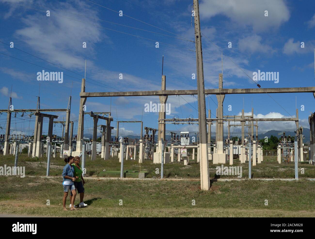 Electricity Generating Substation outside Trinidad, Cuba Stock Photo ...