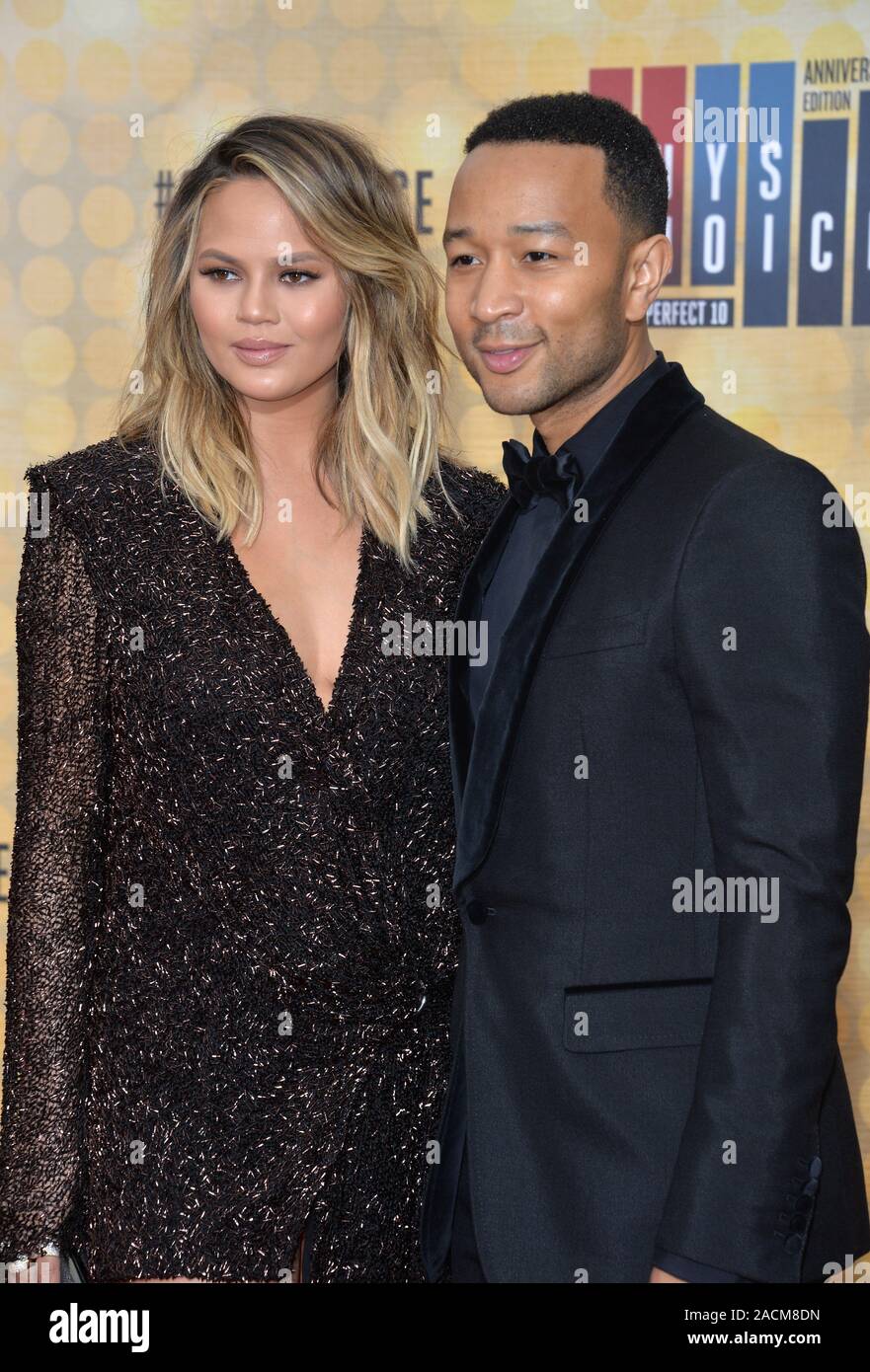 CULVER CITY, CA. June 4, 2016: Singer John Legend & wife supermodel ...