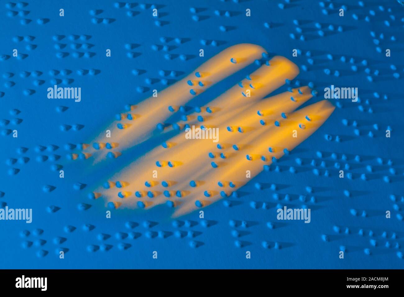 Book in Braille. Braille Script for the Blind Stock Photo - Alamy