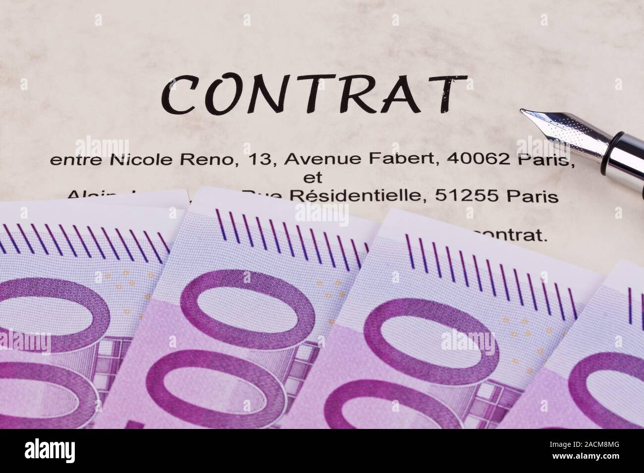 French euro banknotes hi-res stock photography and images - Alamy
