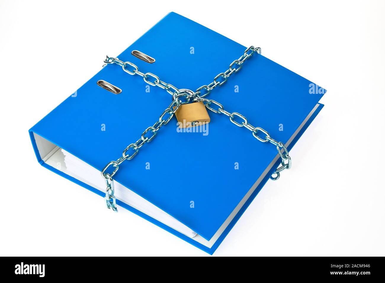 Files folder closed with chain Stock Photo - Alamy