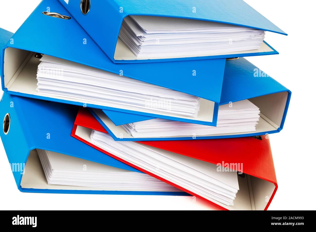 Files Folder with documents and papers Stock Photo - Alamy