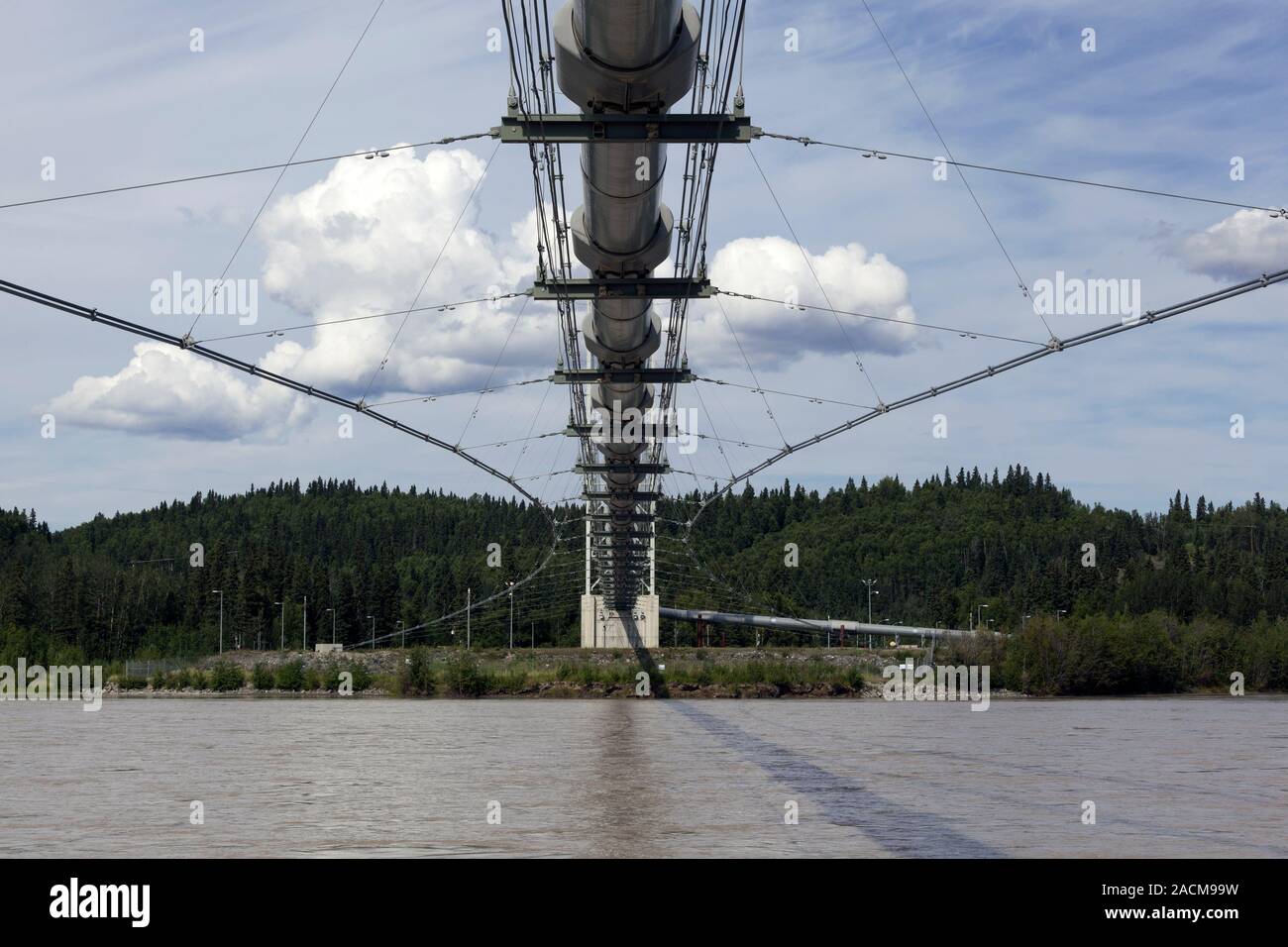 Trans-Alaska oil pipeline. This pipeline transports crude oil across ...