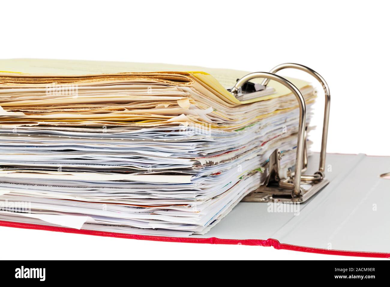 Files Folder with documents and papers Stock Photo - Alamy