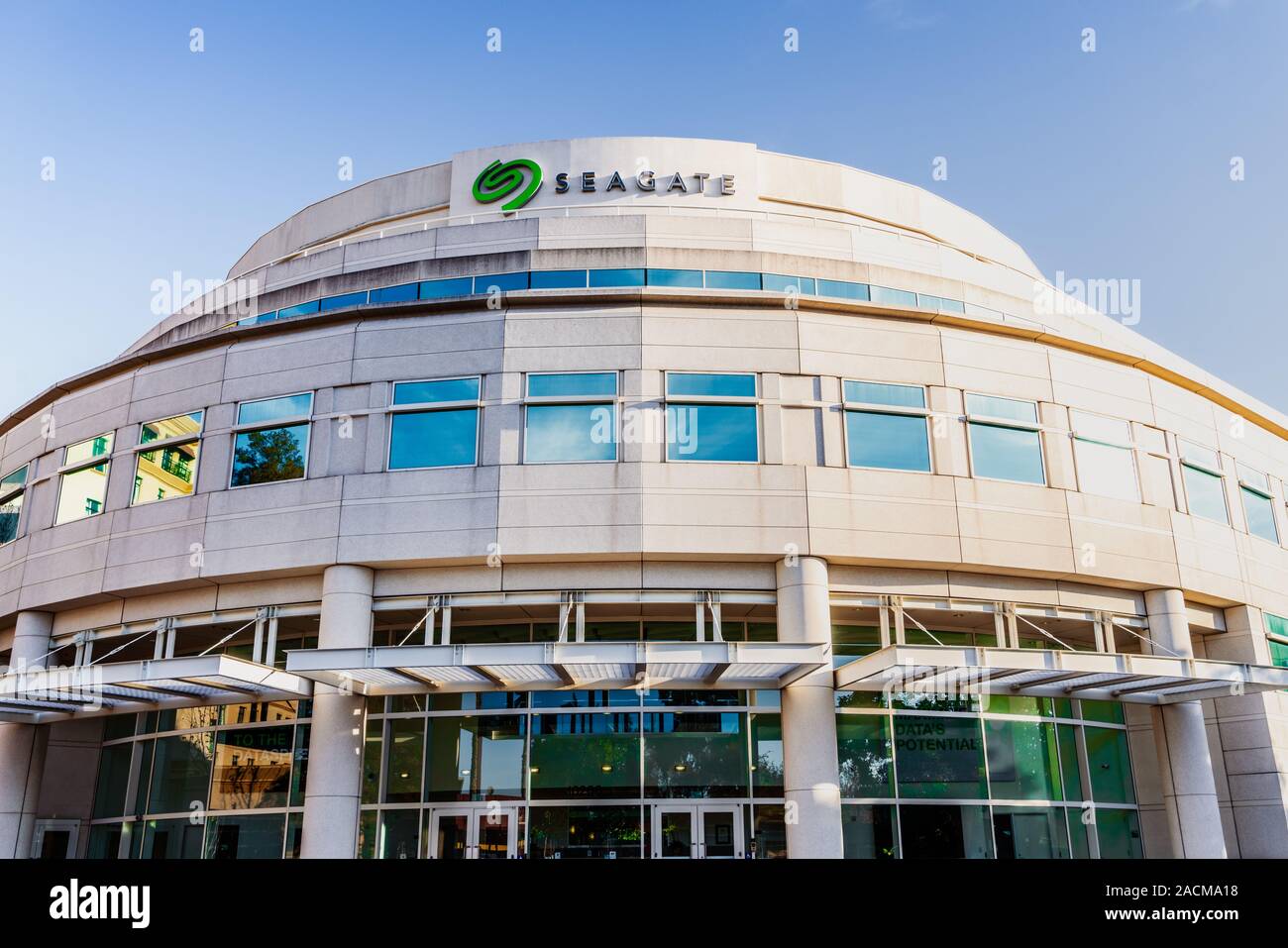 Nov 24, 2019 Cupertino / CA / USA - Seagate Technology PLC headquarters ...