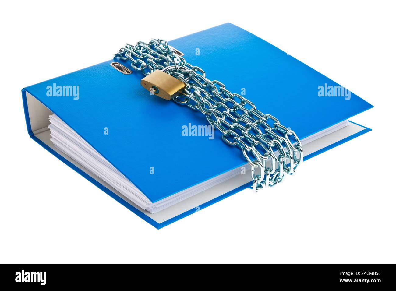 Files folder closed with chain Stock Photo - Alamy