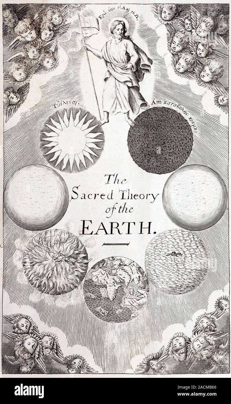 Frontispiece from Thomas Burnet's The Sacred Theory of the Earth" 1684 ...