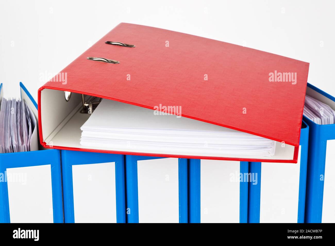 Files Folder with documents and papers Stock Photo - Alamy