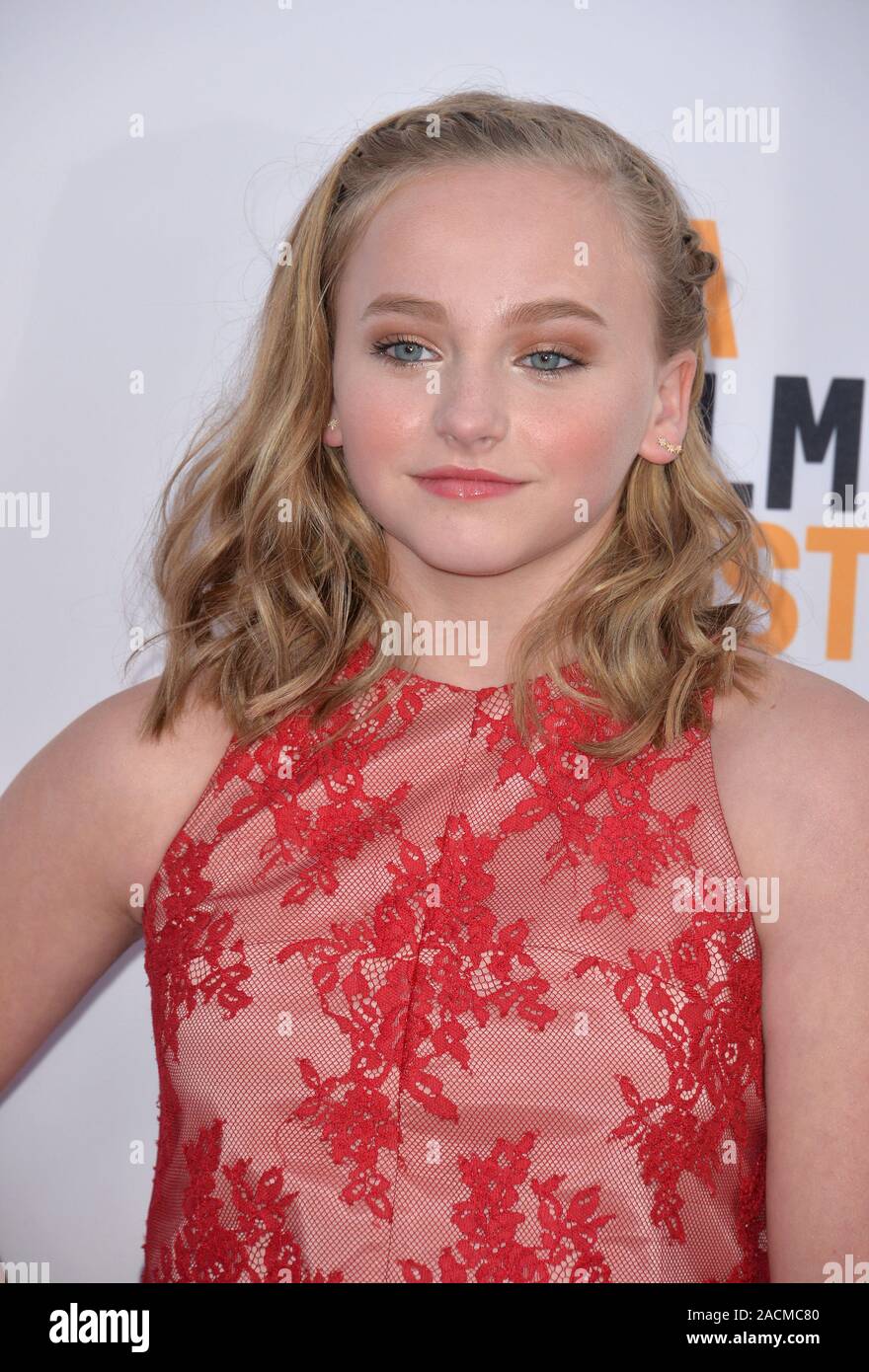 LOS ANGELES, CA. June 7, 2016: Actress Madison Wolfe at the world ...
