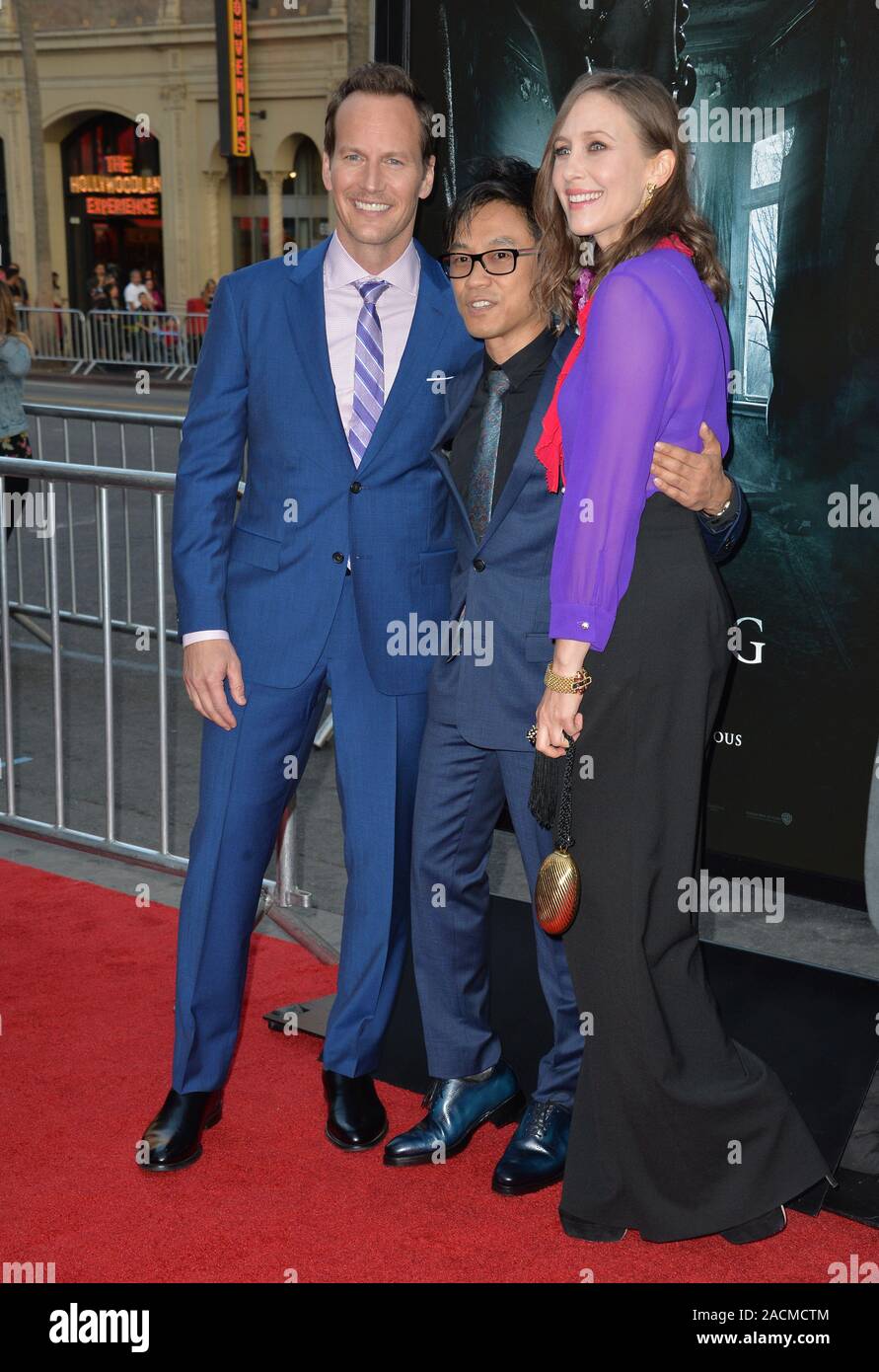LOS ANGELES, CA. June 7, 2016: Actor Patrick Wilson, director James Wan ...