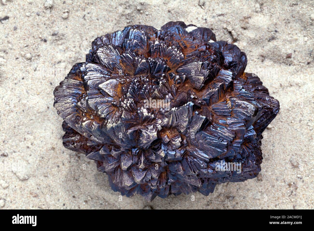 Marcasite, an iron-sulphide, similar to pyrite but falling in the ...