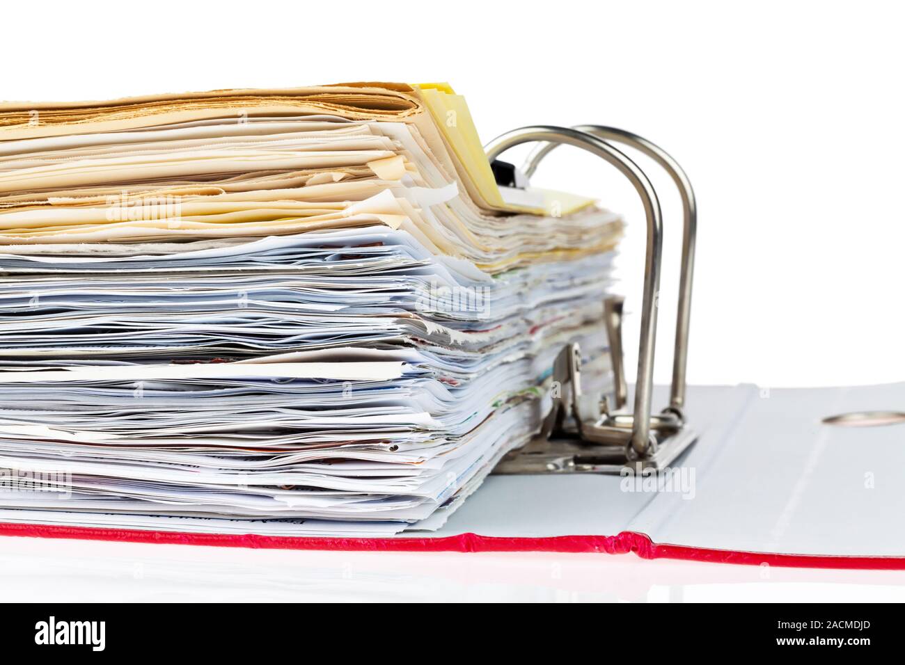 Files Folder with documents and papers Stock Photo - Alamy