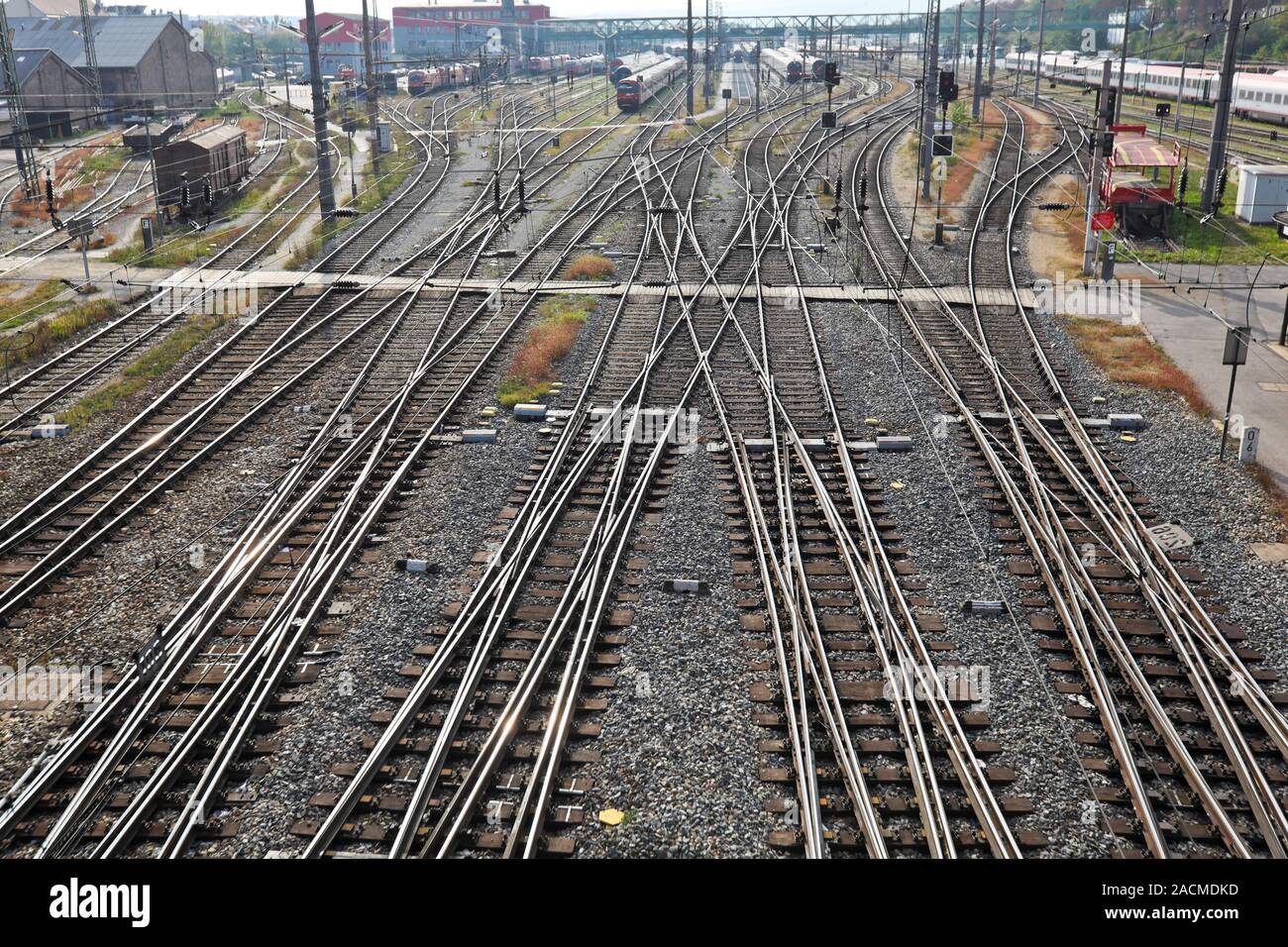 Railway switches hi-res stock photography and images - Alamy