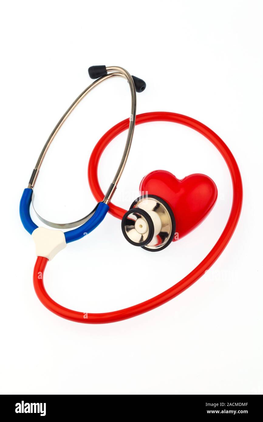 Stethoscope and heart Stock Photo - Alamy