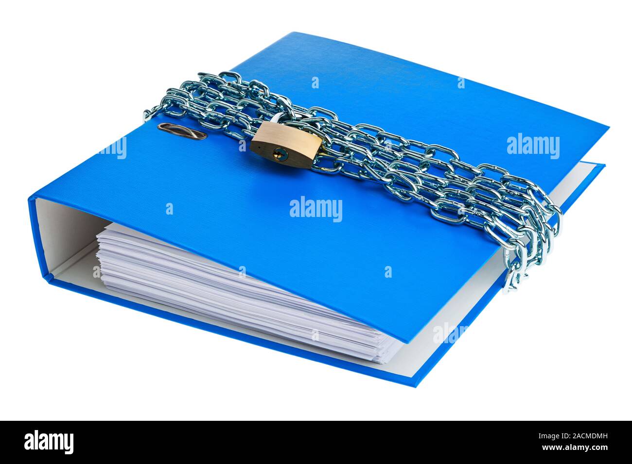 Files folder closed with chain Stock Photo - Alamy