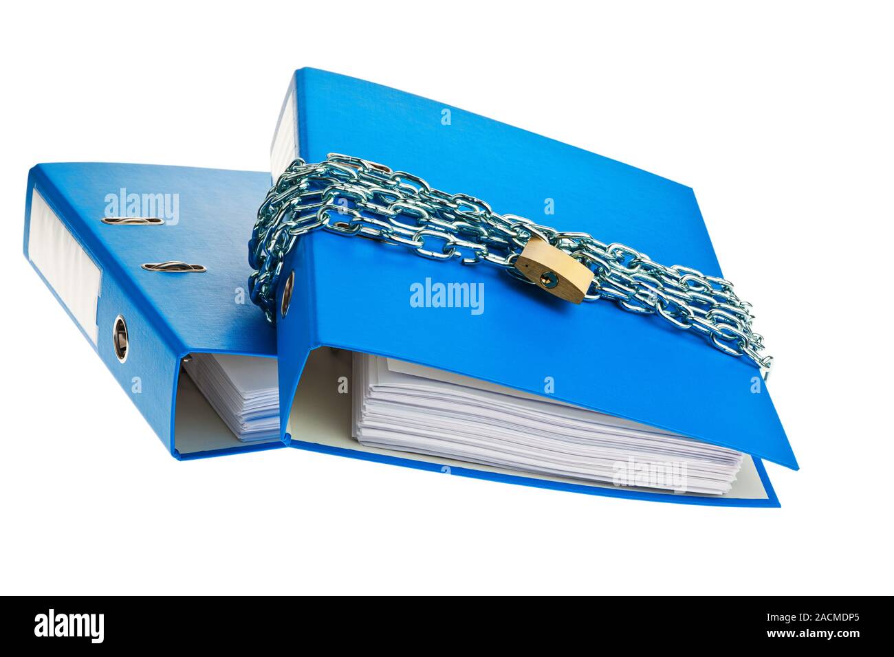 Files folder closed with chain Stock Photo - Alamy