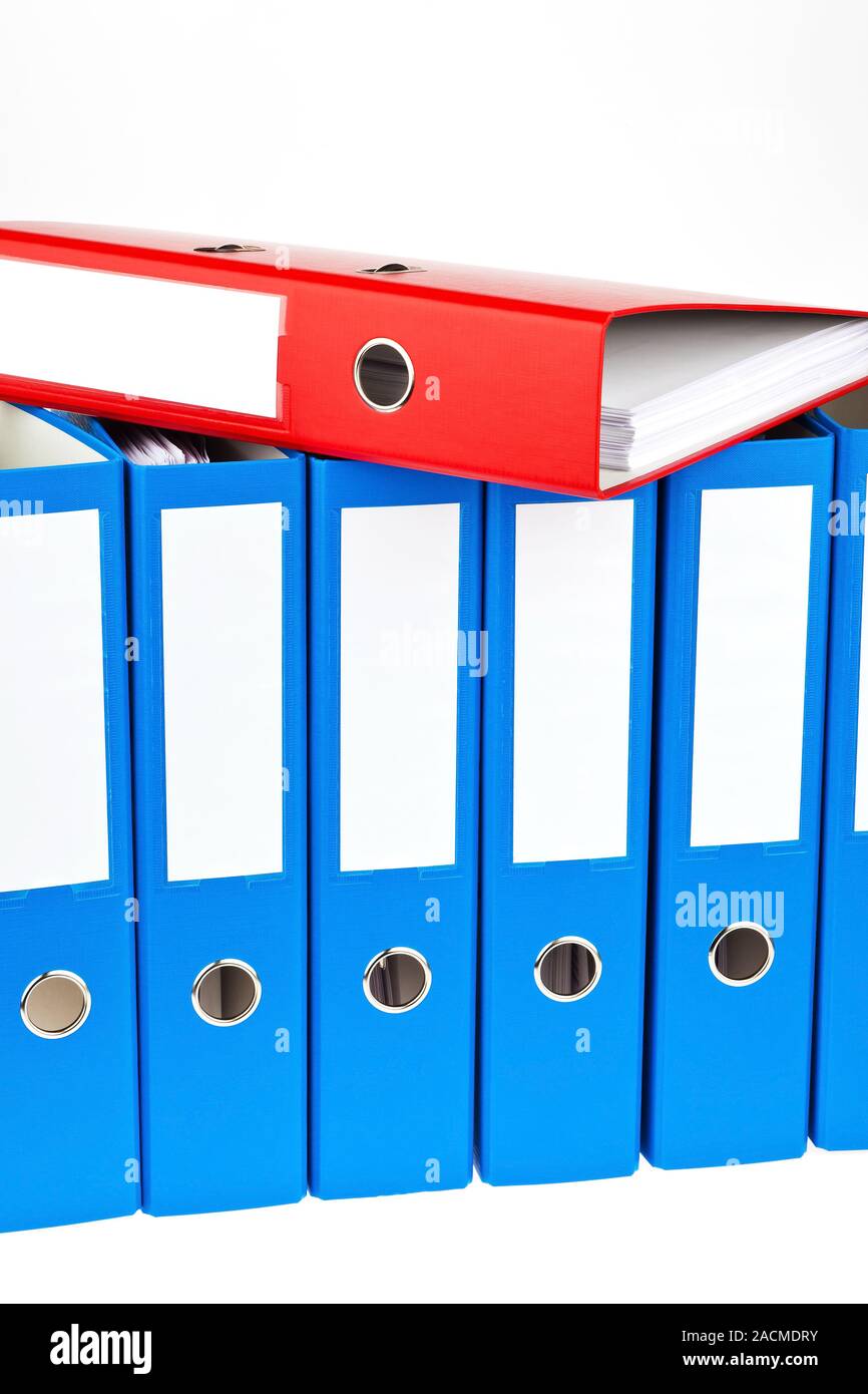 Files Folder with documents and papers Stock Photo - Alamy