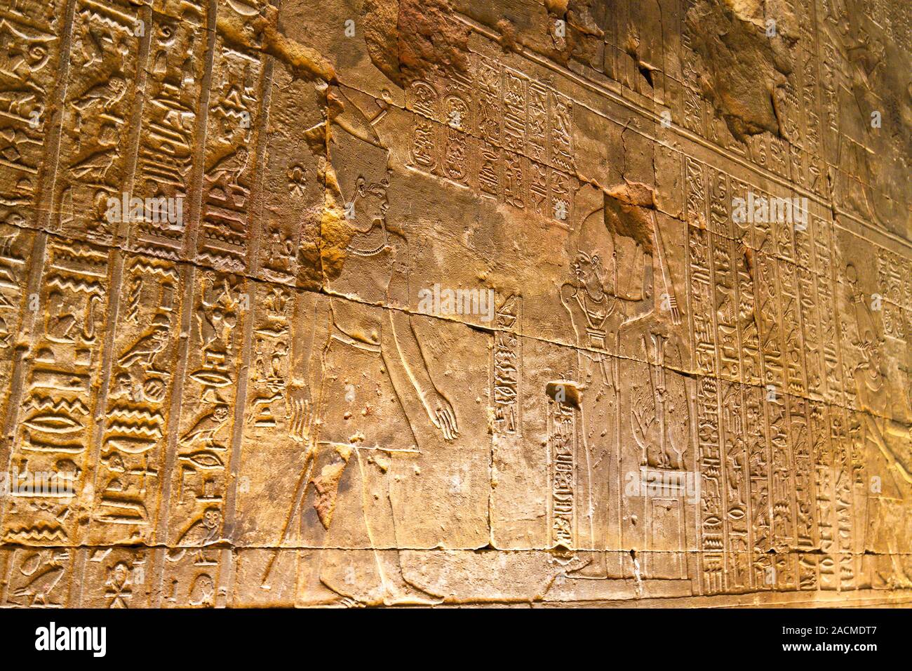 Egypt, Edfu, Horus Temple Stock Photo - Alamy