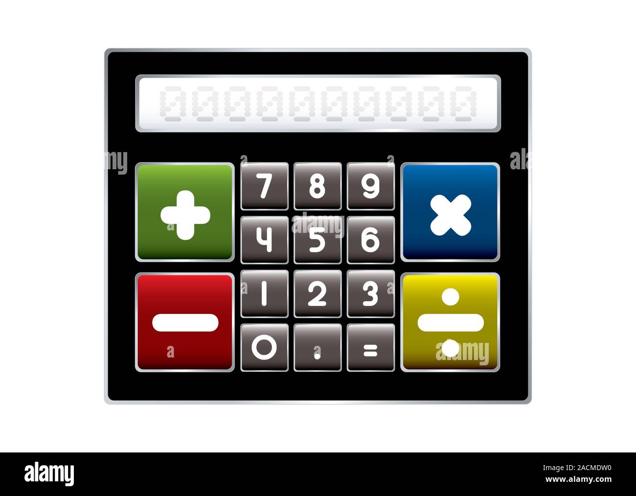 Modern calculator Cut Out Stock Images & Pictures - Alamy