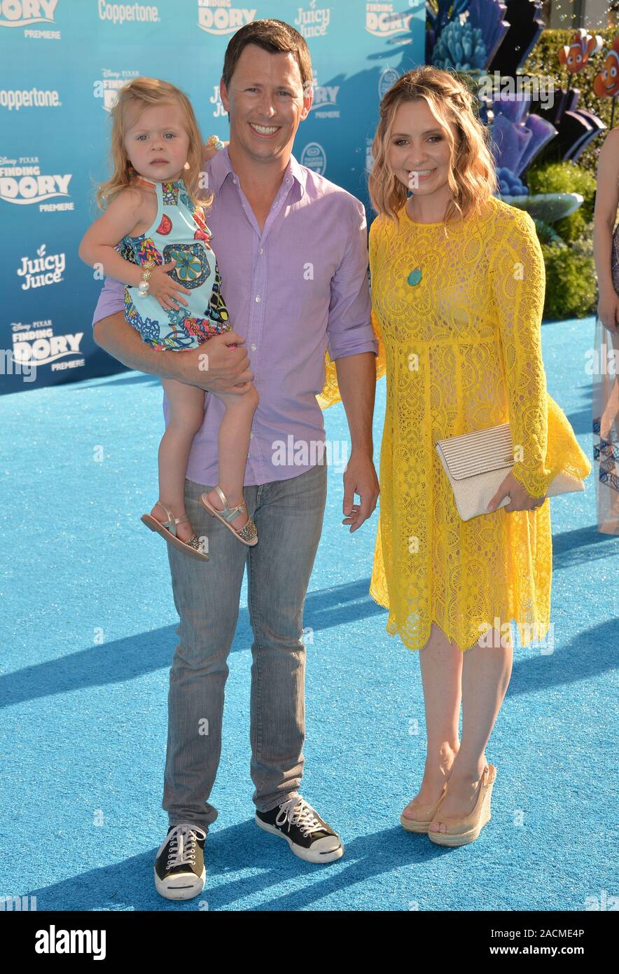 LOS ANGELES, CA. June 8, 2016: Actress Beverly Mitchell & family at the ...