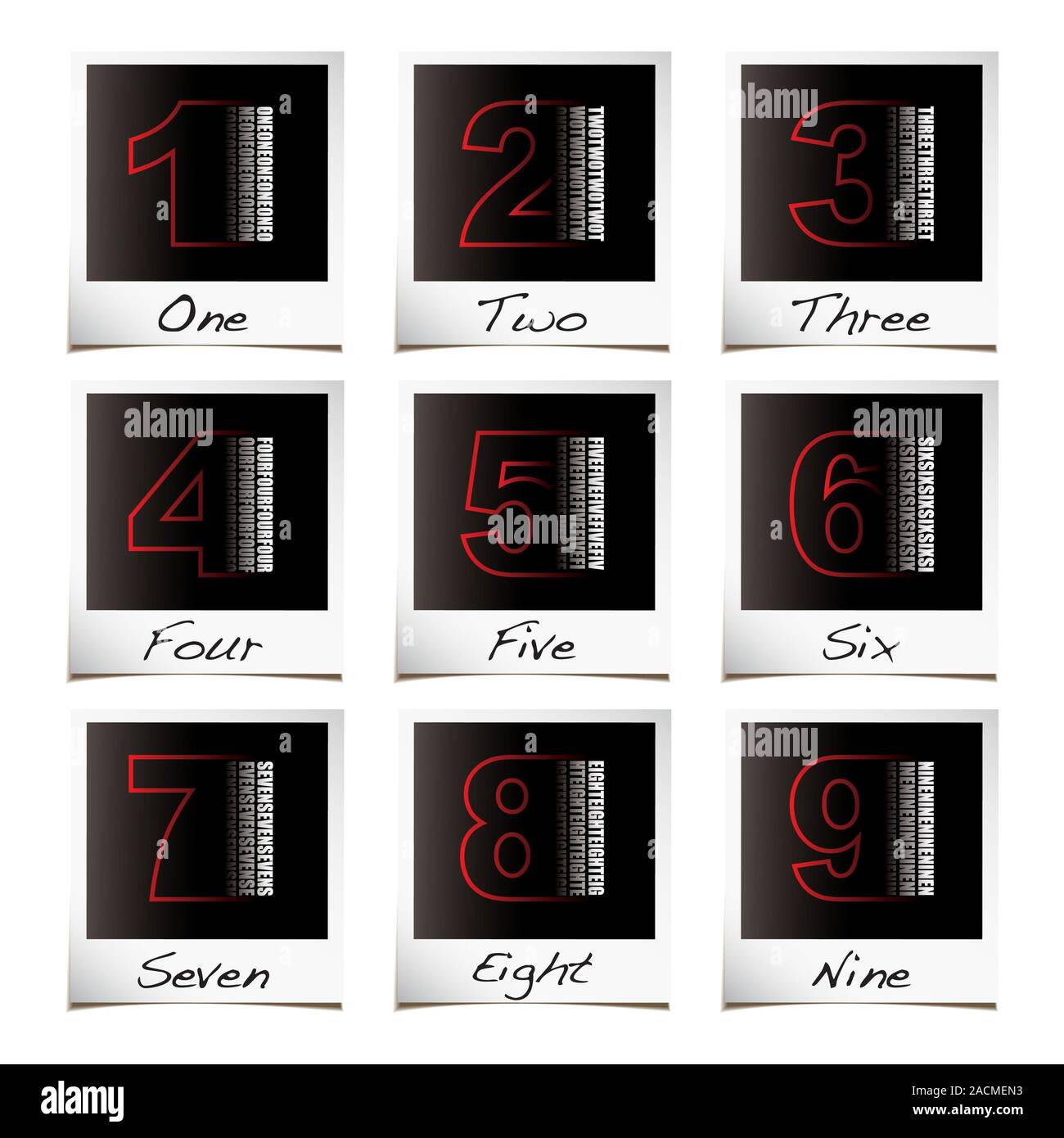 Number four red label Cut Out Stock Images & Pictures - Alamy