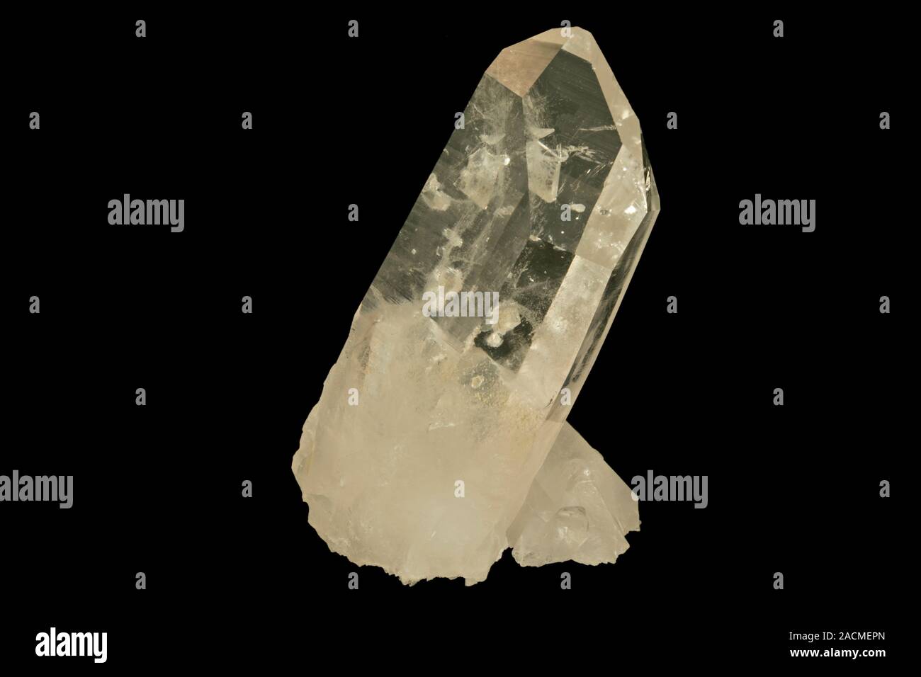 Quartz crystal, Hot Springs, Arkansas, USA. Specimen courtesy JMU ...