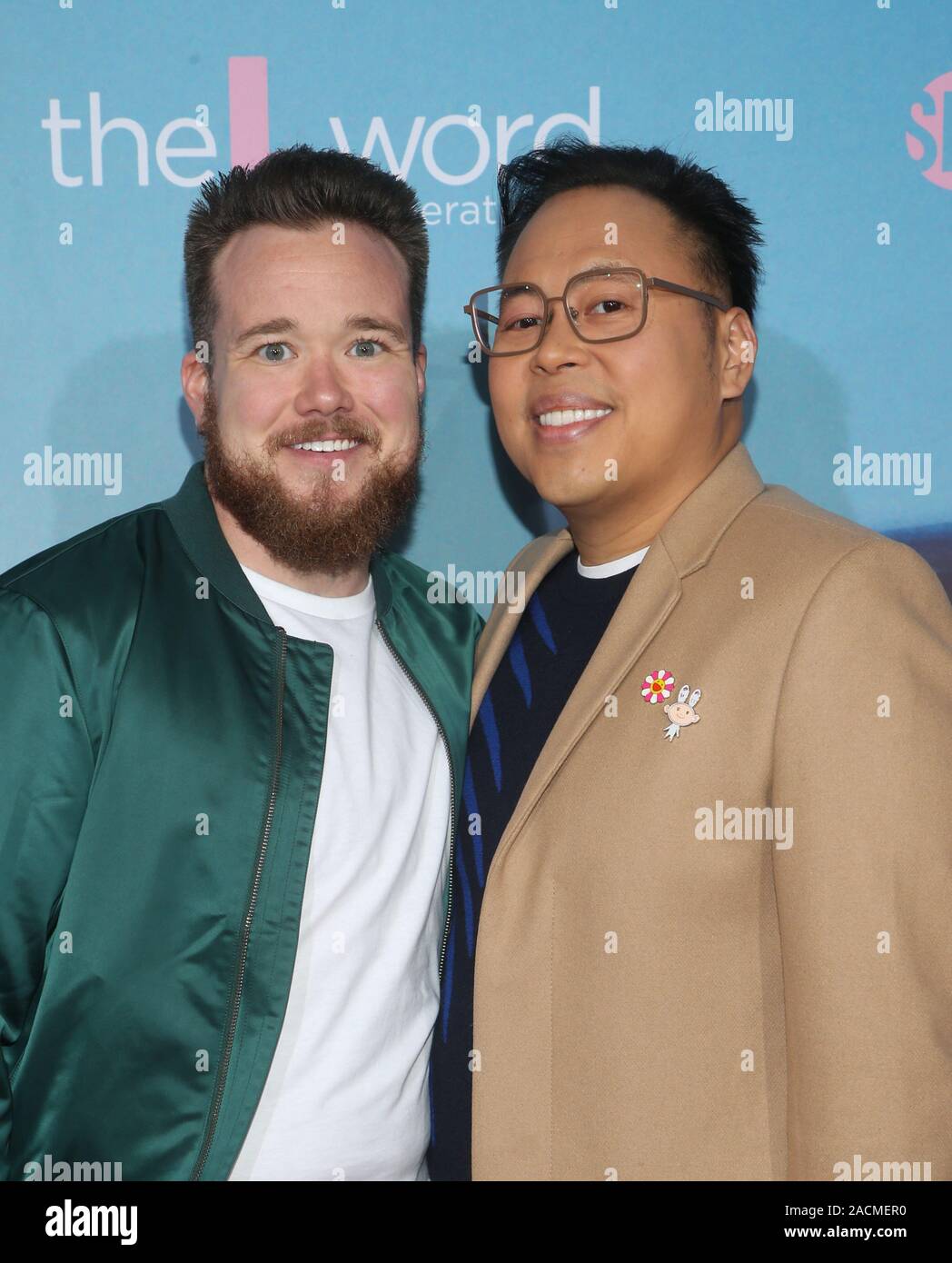 Los Angeles, Ca. 2nd Dec, 2019. Zeke Smith, Nico Santos, at The L Word ...
