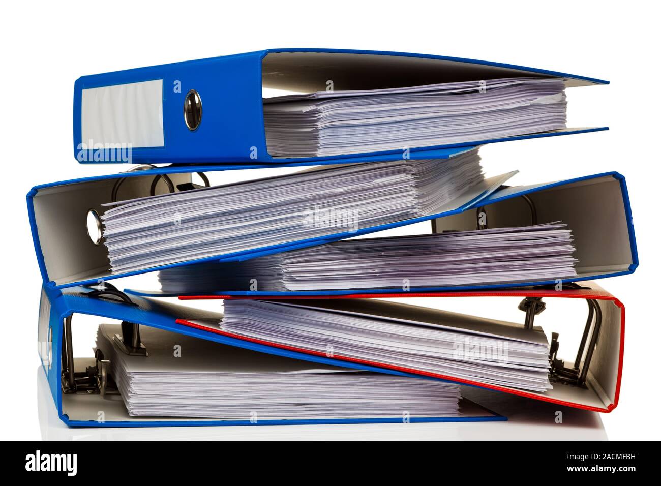 Files Folder with documents and papers Stock Photo - Alamy