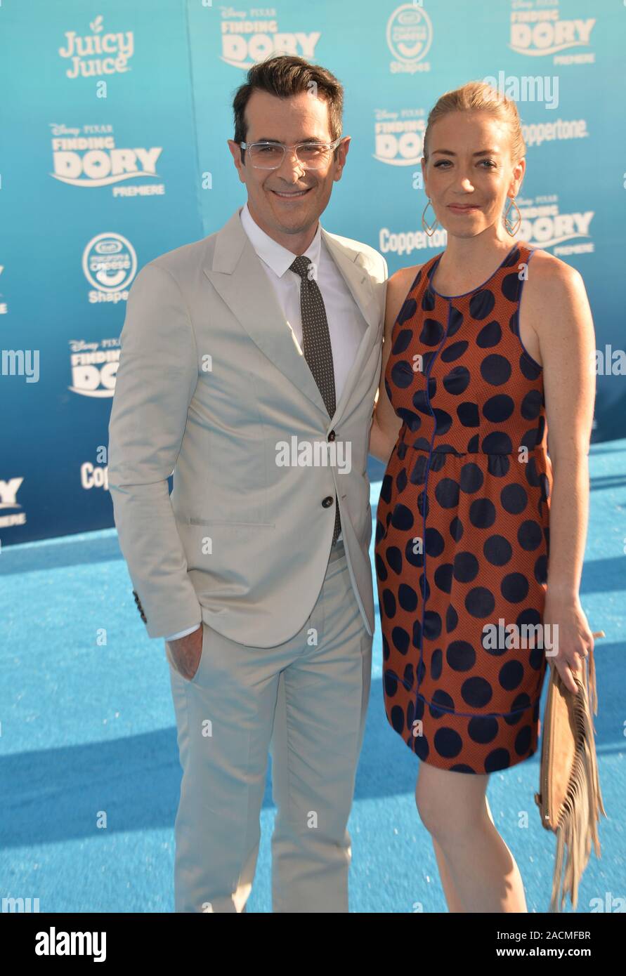 LOS ANGELES, CA. June 8, 2016: Actor Ty Burrell & wife Holly Burrell at ...