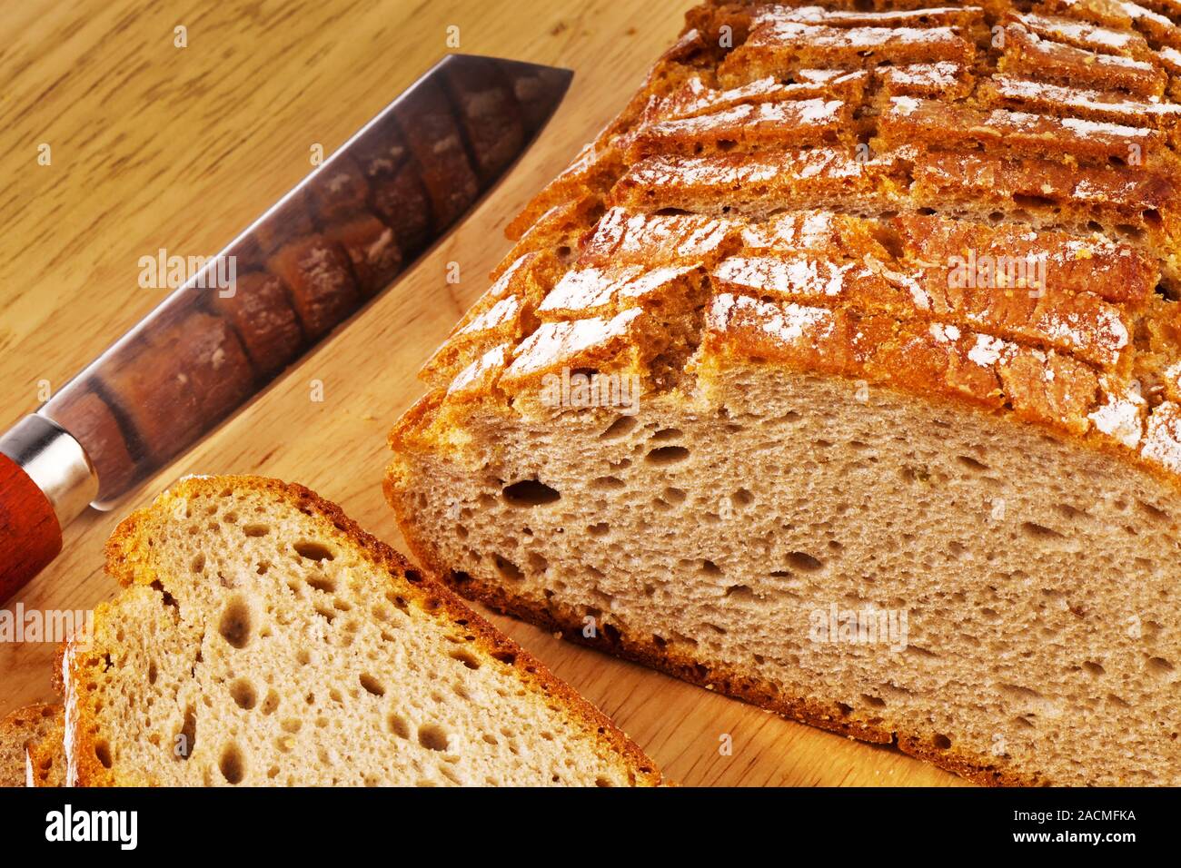 Dark bread slices Stock Photo - Alamy