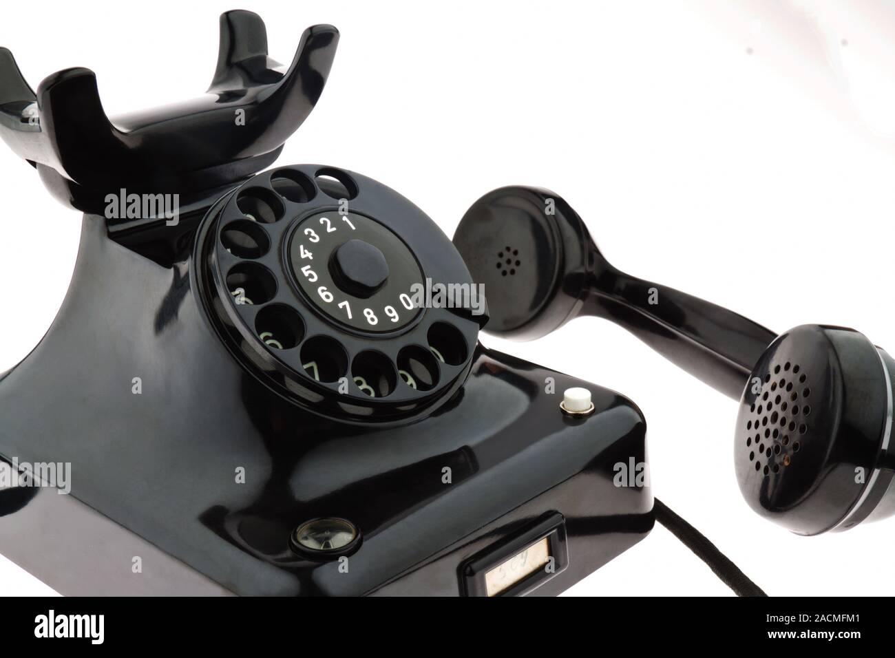 Antique old retro phone Stock Photo - Alamy