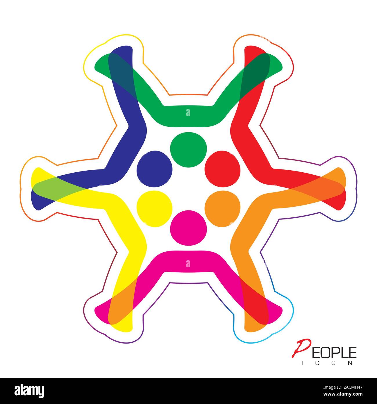 People snowflake icon Stock Photo - Alamy