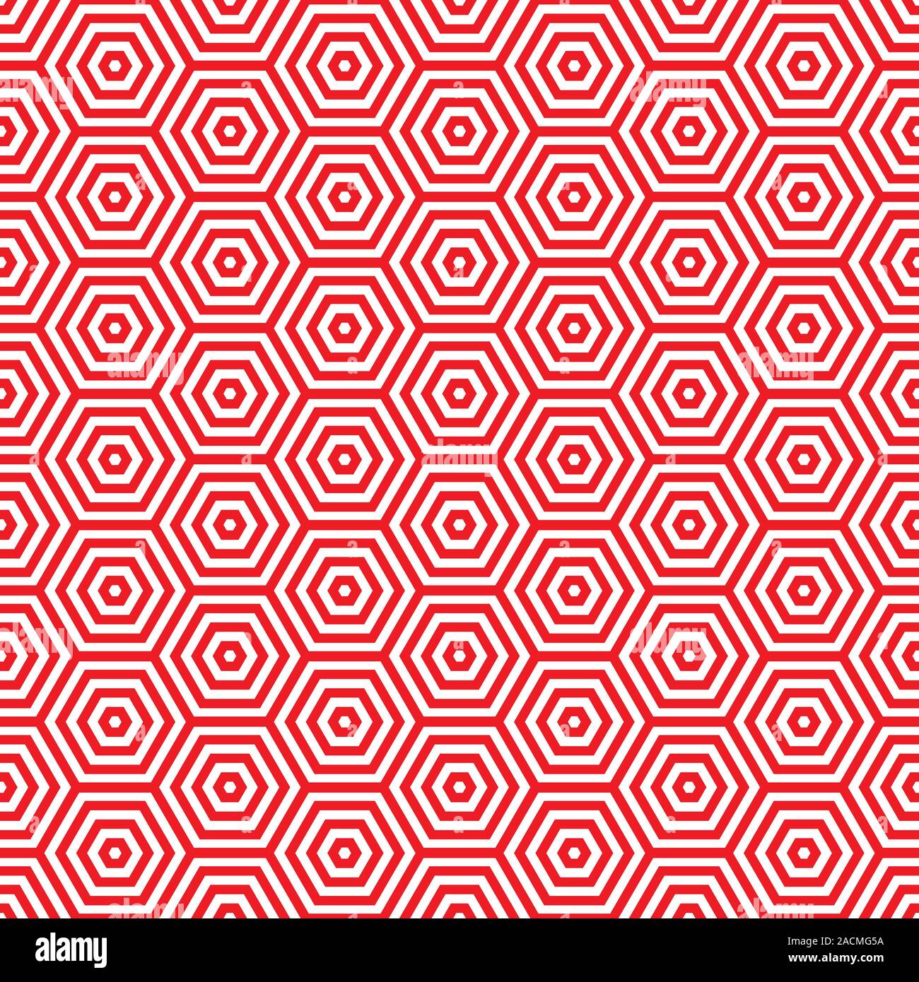 Red hexagon pattern hi-res stock photography and images - Alamy