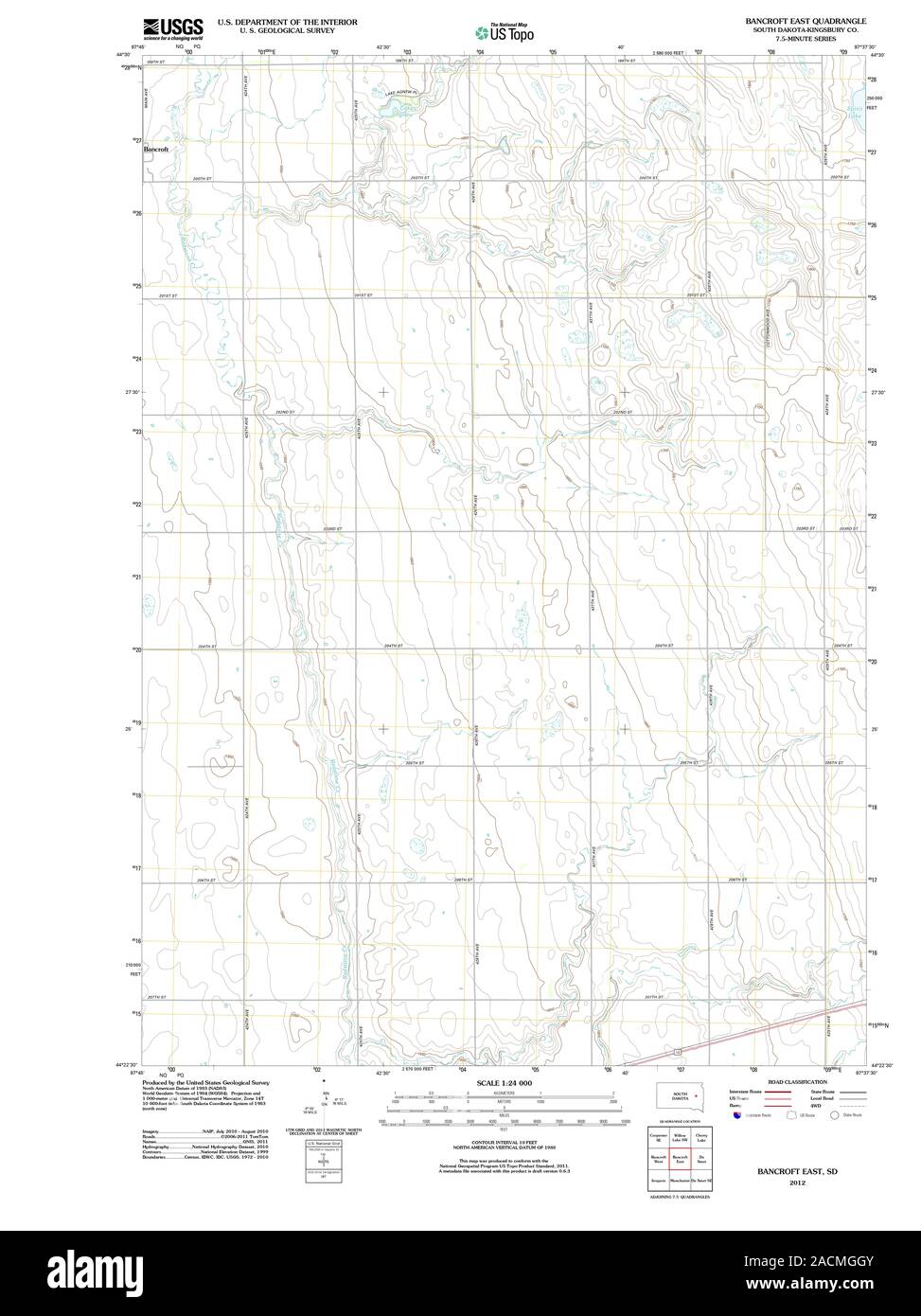 Map of bancroft Cut Out Stock Images & Pictures - Alamy