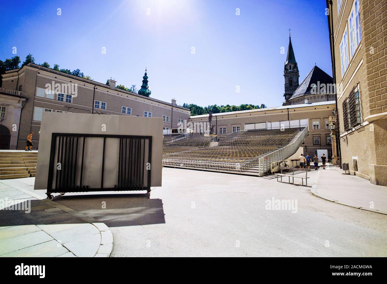Austria Salzburg Domplatz Stock Photo - Alamy