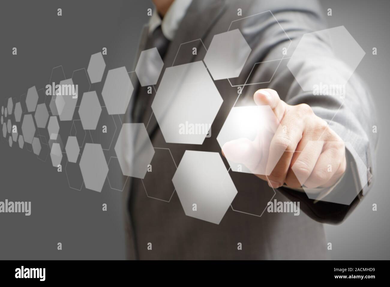 virtual touch screen interface Stock Photo - Alamy