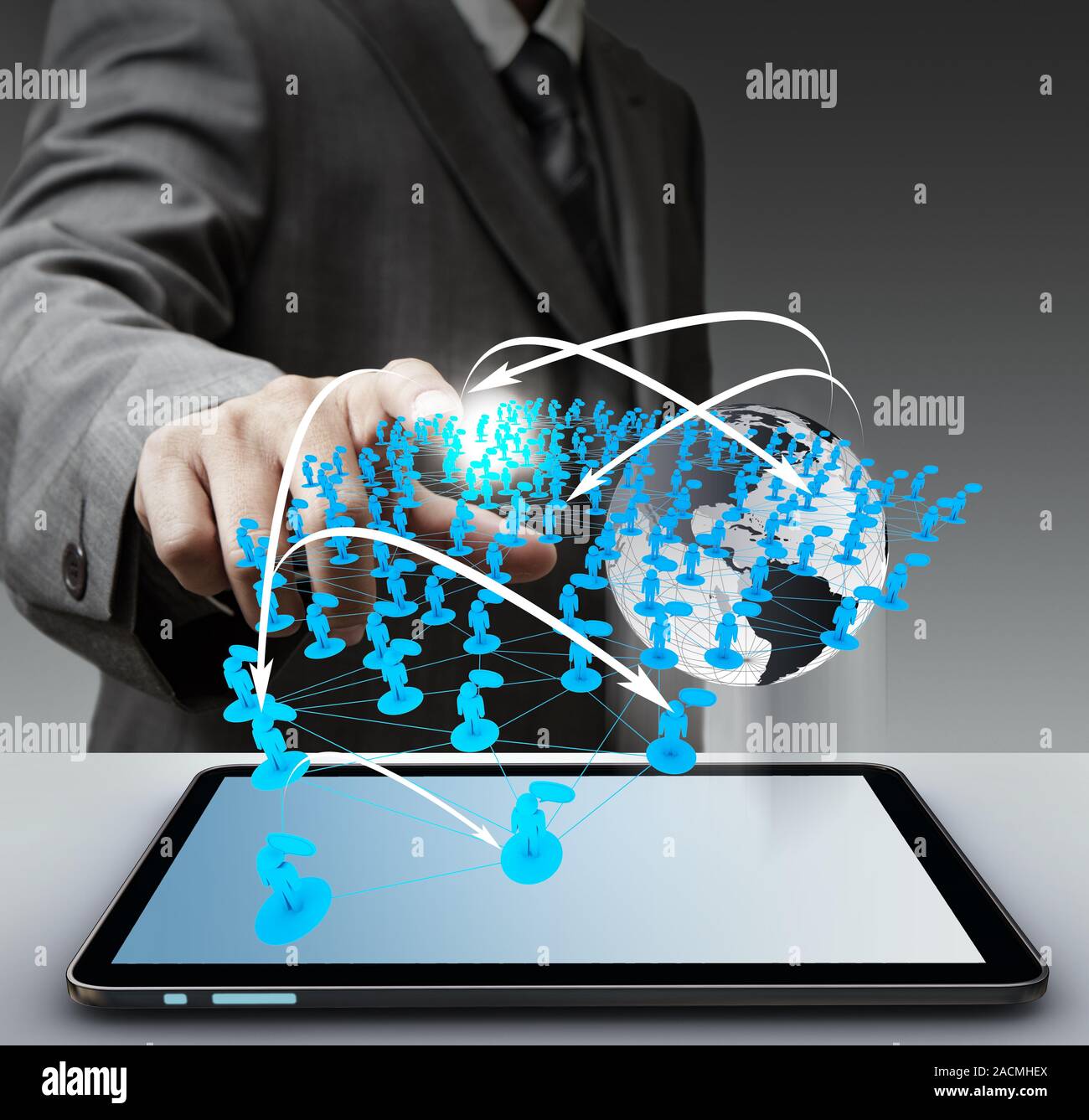 virtual social network Stock Photo - Alamy