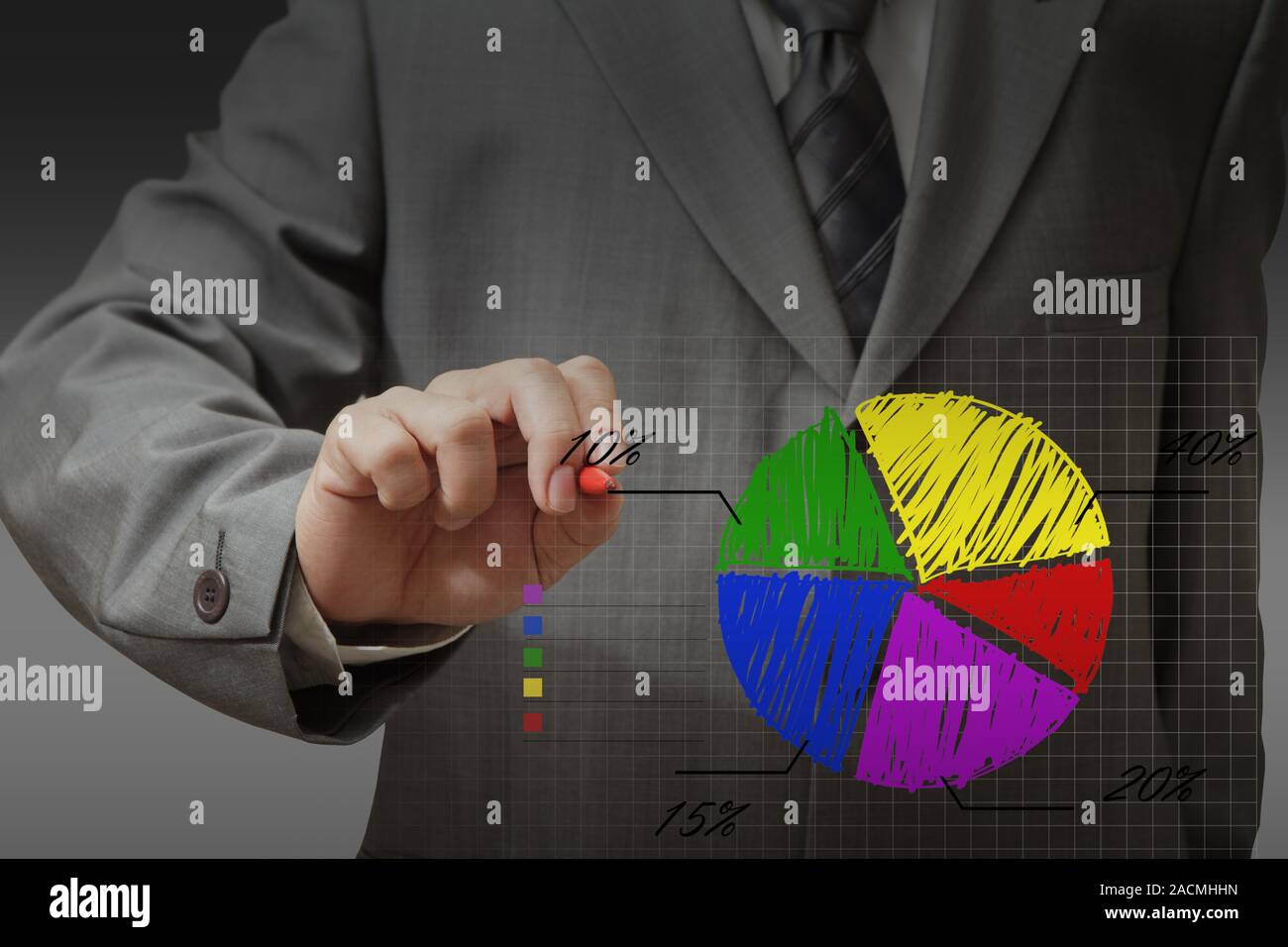 Pie Chart Drawing High Resolution Stock Photography and Images - Alamy