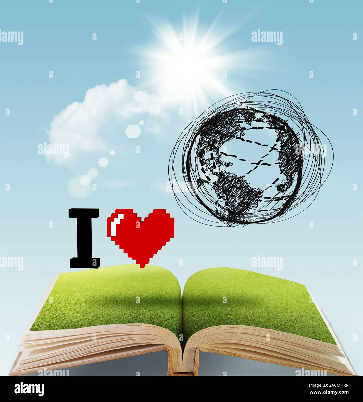 I LOVE THE EARTH Stock Photo - Alamy