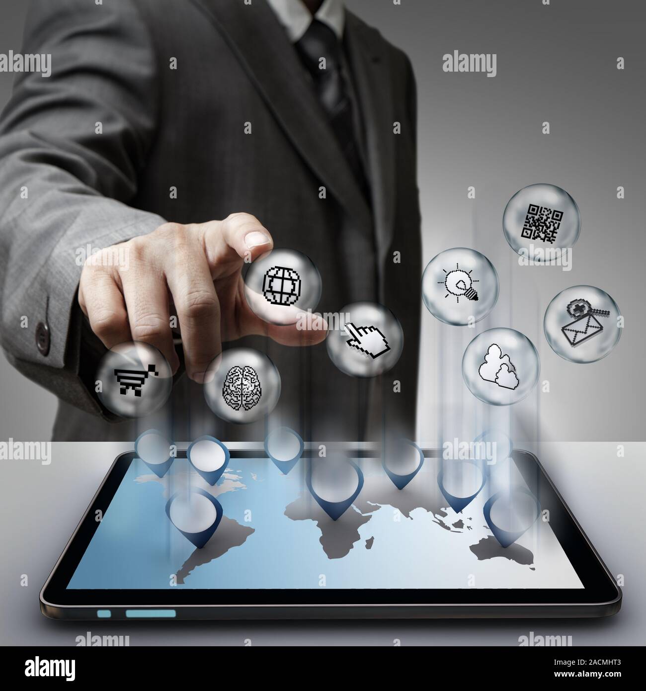 virtual pixel sign internet icons concept Stock Photo - Alamy