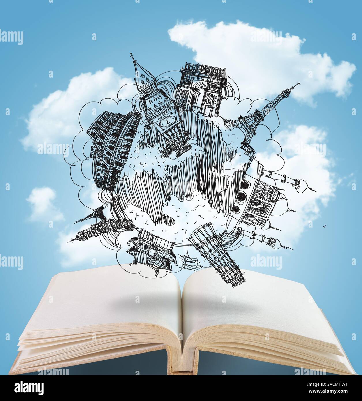 Open book and planet earth hi-res stock photography and images - Alamy