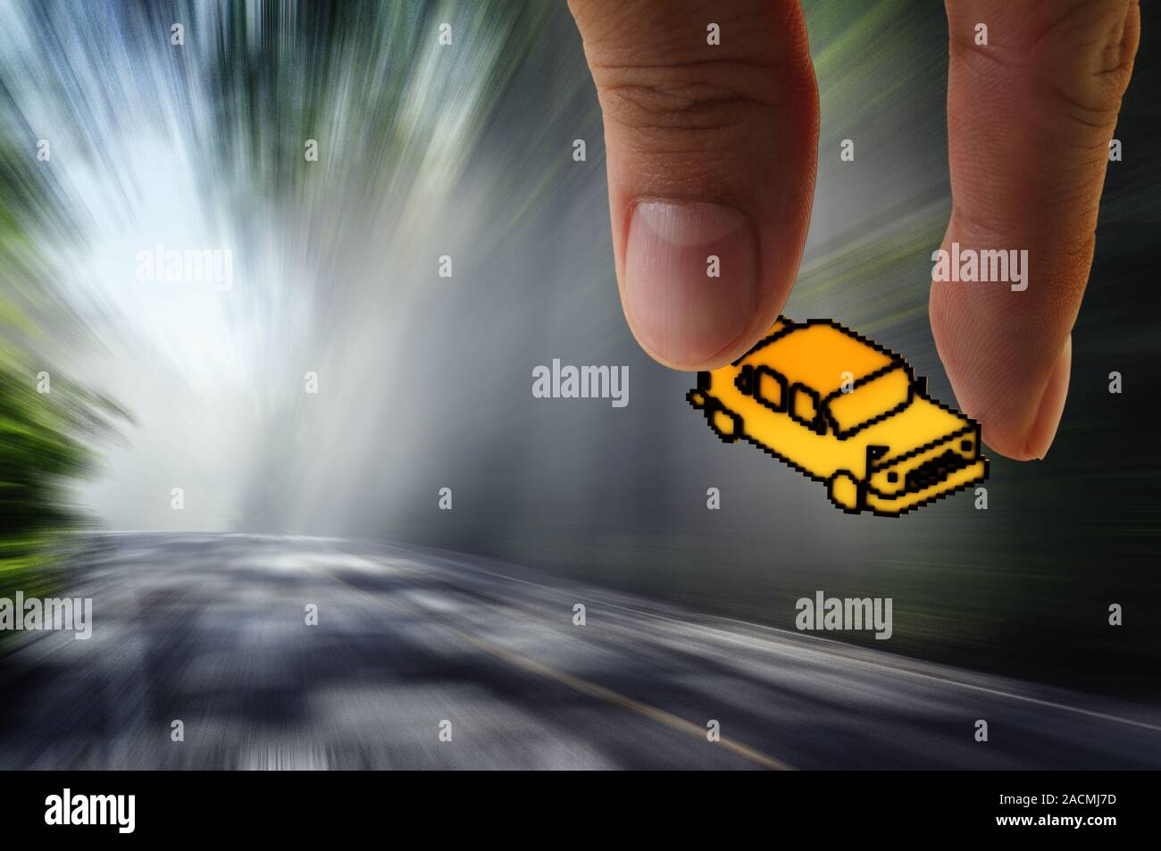 pixel car icon Stock Photo - Alamy