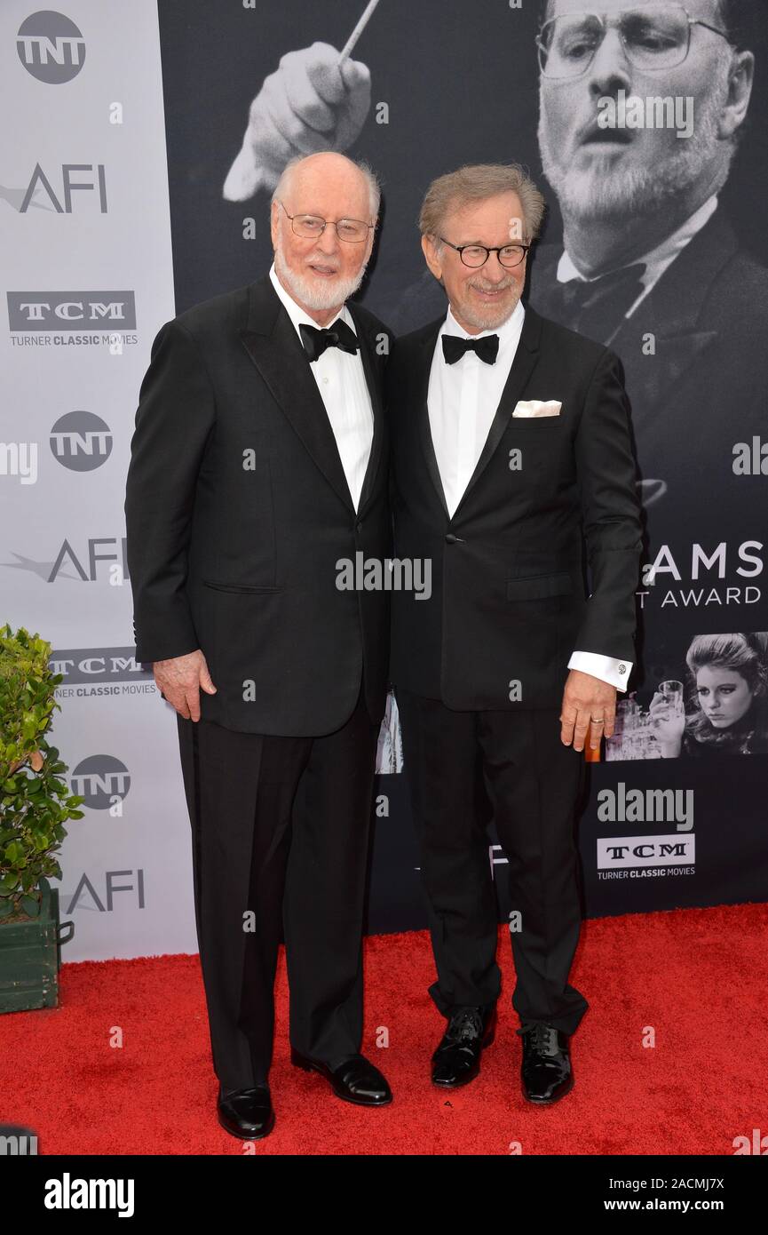 LOS ANGELES, CA. June 9, 2016: Composer John Williams & director Steven ...