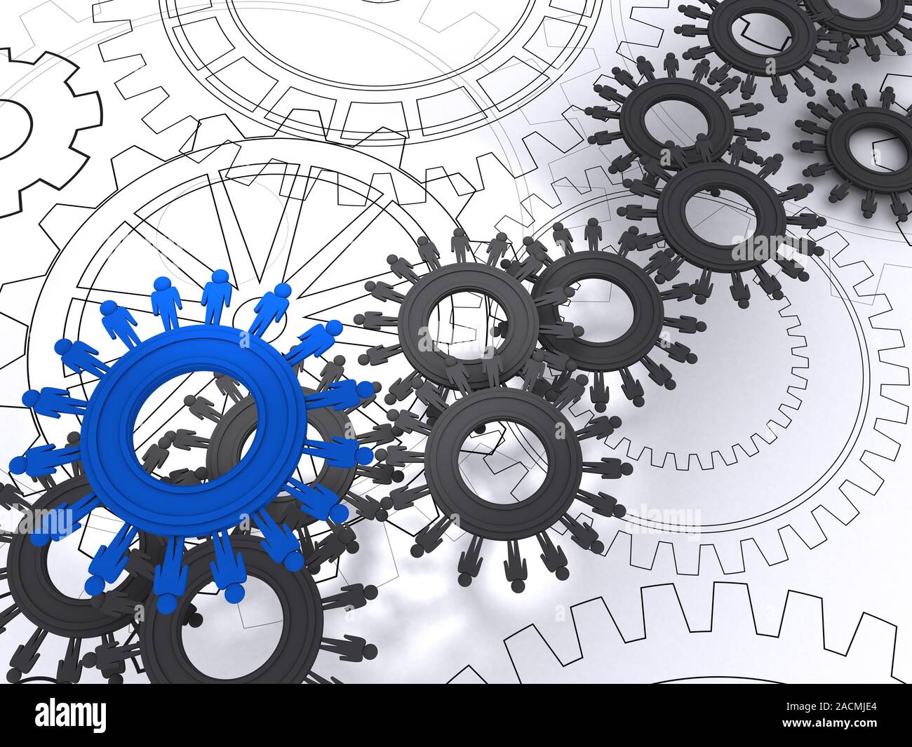 leadership and teamwork concept Stock Photo - Alamy