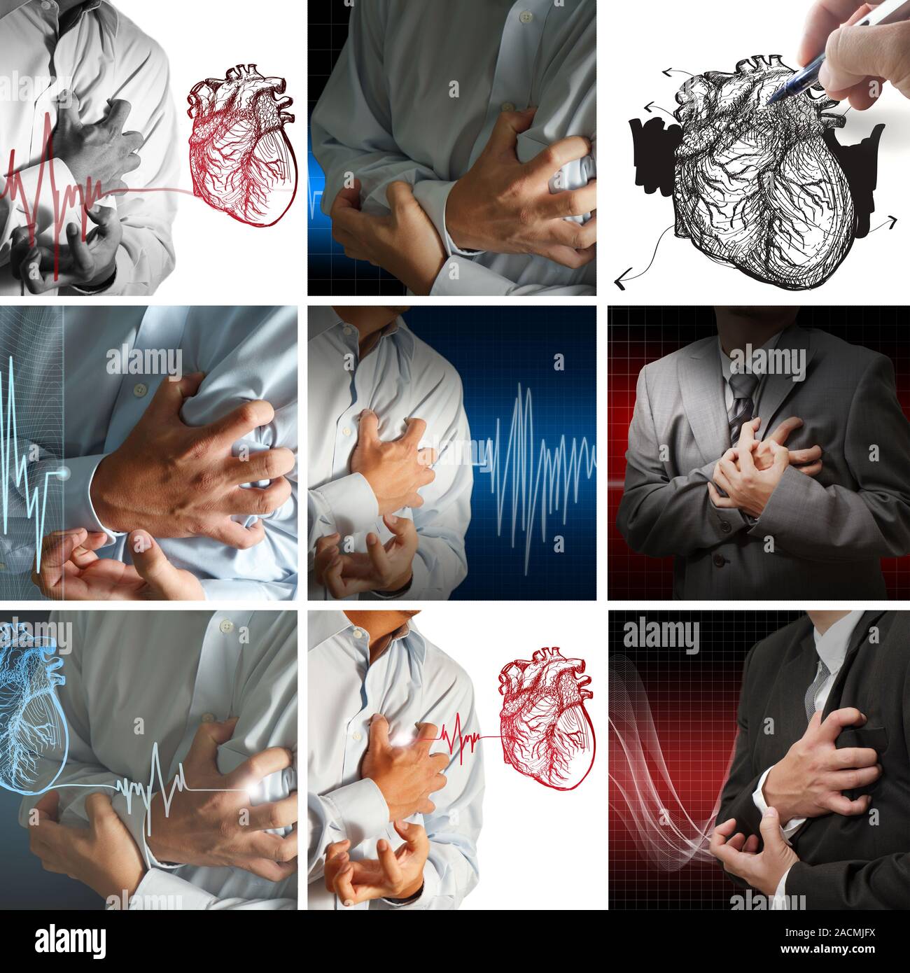 collection of heart attack Stock Photo - Alamy