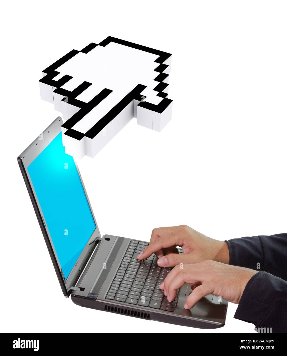 3d cursor hand Stock Photo - Alamy